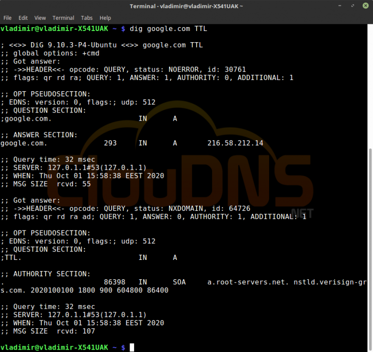 Linux dig command, how to install it and use it - ClouDNS Blog